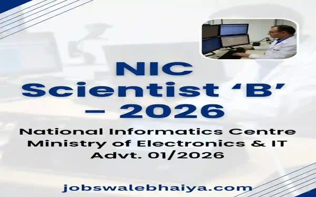 NIC Scientist ‘B’ Recruitment 2026: Apply Online for 243 Group ‘A ...